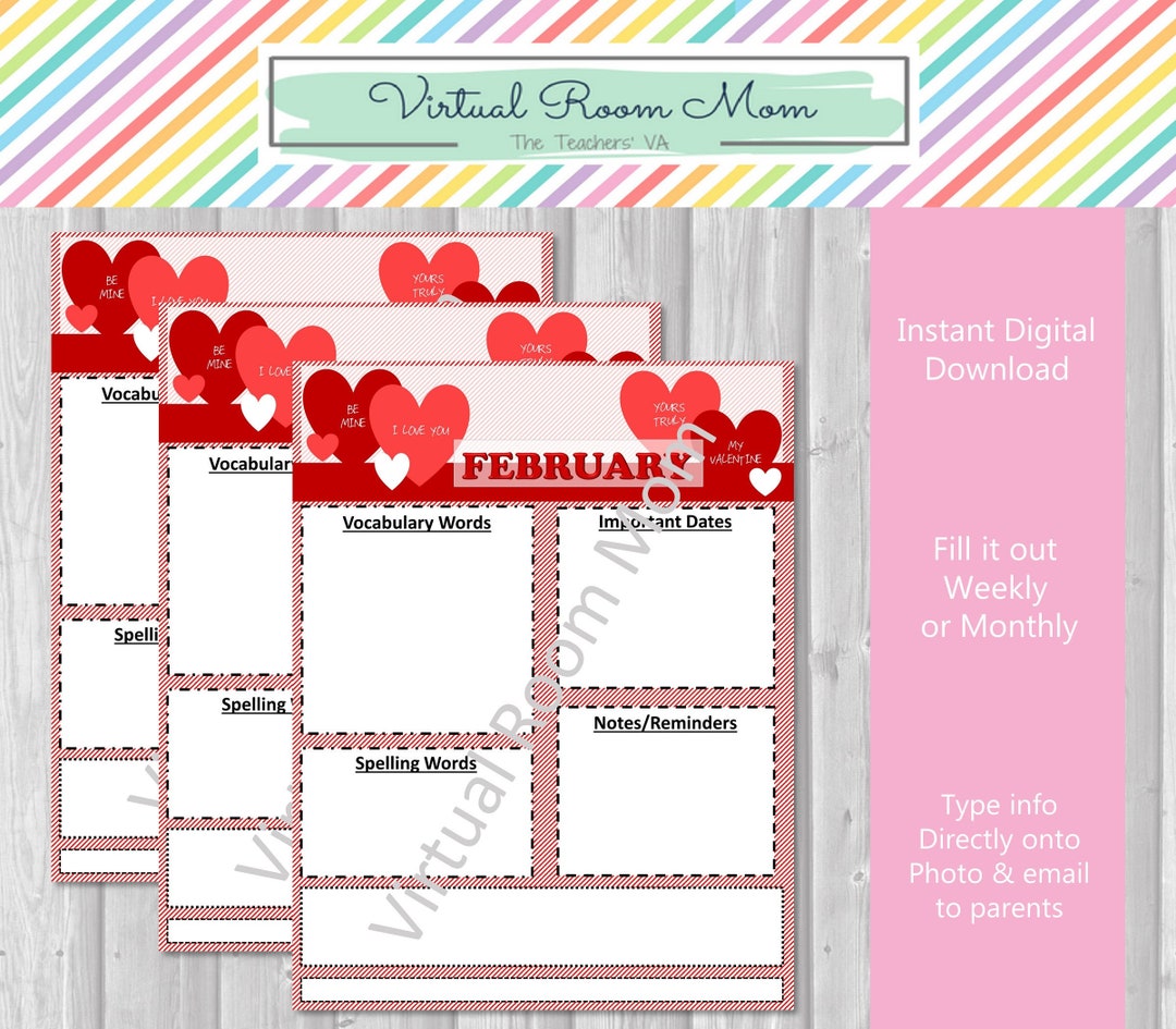 February Newsletter / Monthly or Weekly Newsletter Template / Digital ...