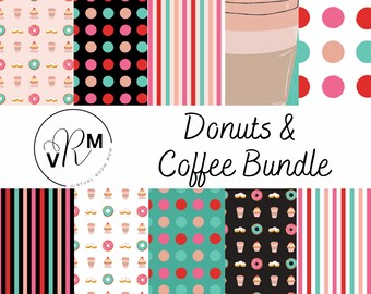 Spring Bumble Bee Bundle / 12 Digital Papers / Seamless Papers ...