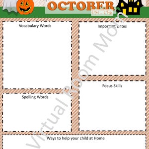 October Newsletters / Monthly or Weekly Newsletter Templates / Instant ...