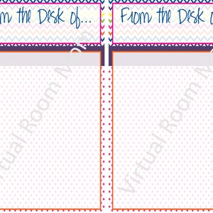 Colorful, Fun "from the Desk Of..." / Teacher Stationery / Instant ...