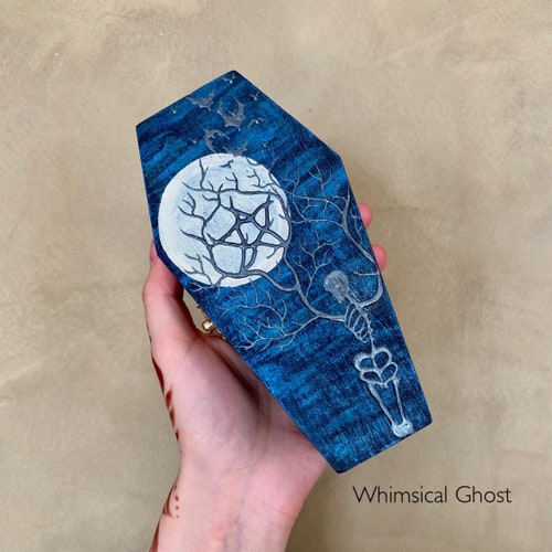 Coffin Box Spiderwebs Goth Jewelry Box - Etsy