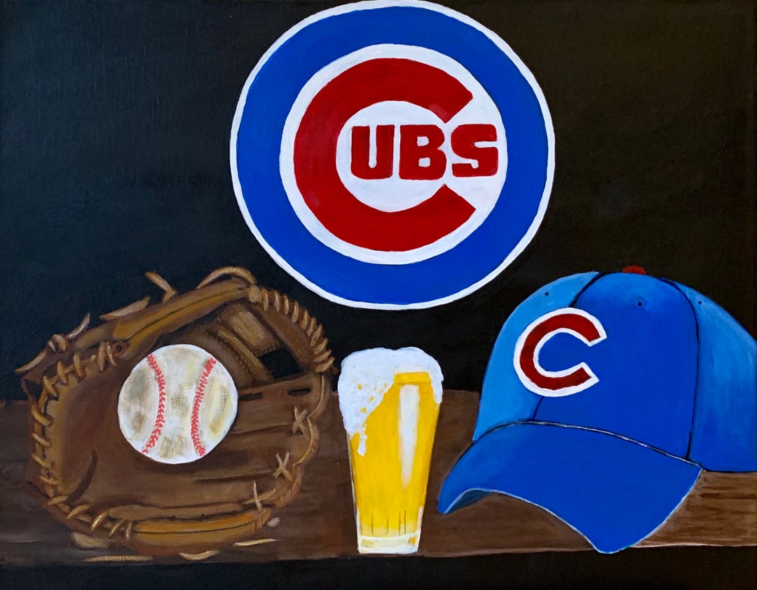Chicago Cubs, 16 X 20 Stretched Canvas, Unframed, Seasonal, Wall Decor ...