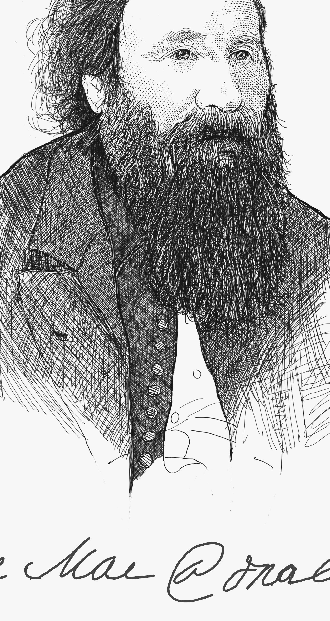 George Macdonald Signature Sketch - Etsy