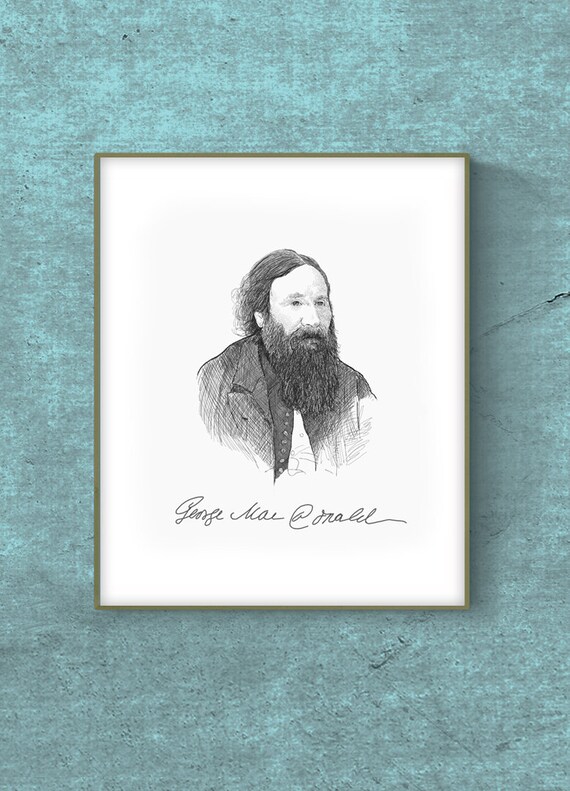 George Macdonald Signature Sketch | Etsy