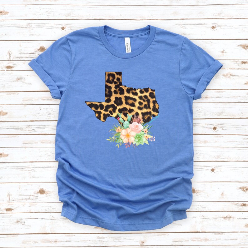 Leopard Print Texas Shirt Country Shirt Texas Gifts Plus | Etsy