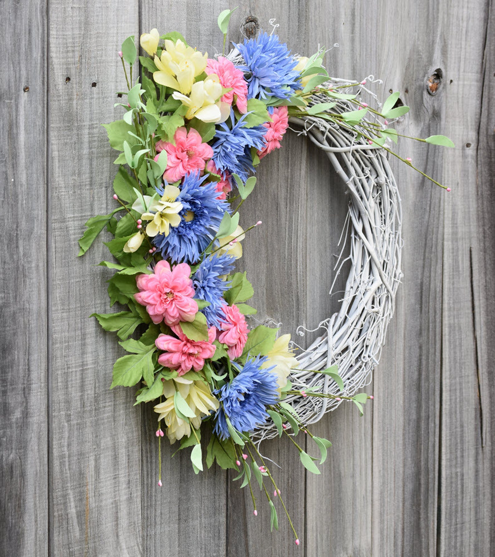 Spring Has Arrived Spring Wreath, Springtime Wreath, Flower Wreath ...