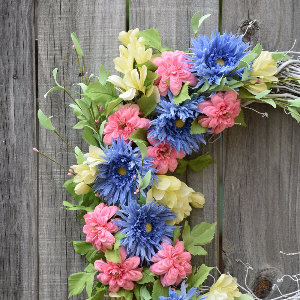 Spring Has Arrived Spring Wreath, Springtime Wreath, Flower Wreath ...