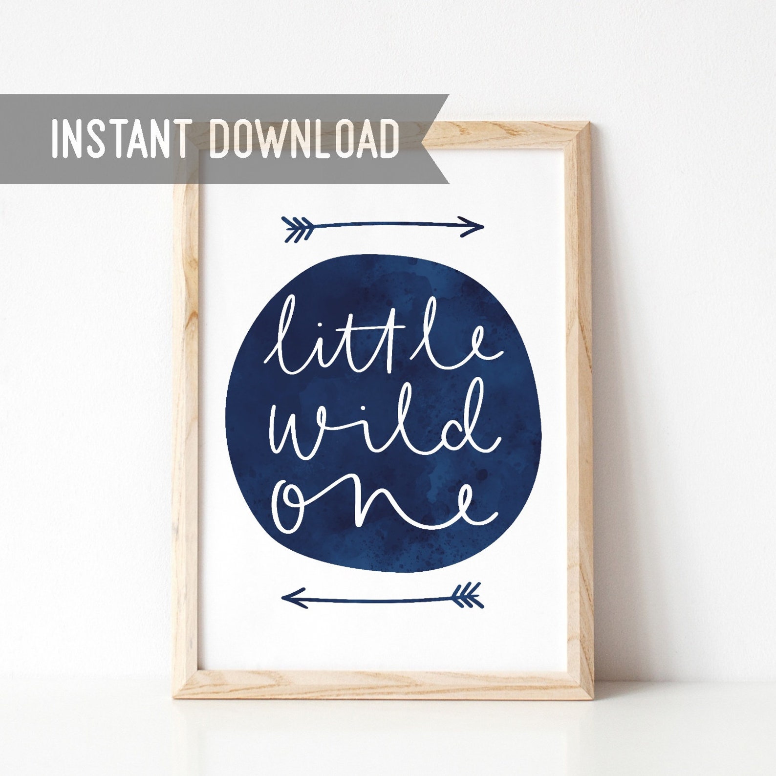 Little Wild One Poster Instant Download Navy Children's | Etsy