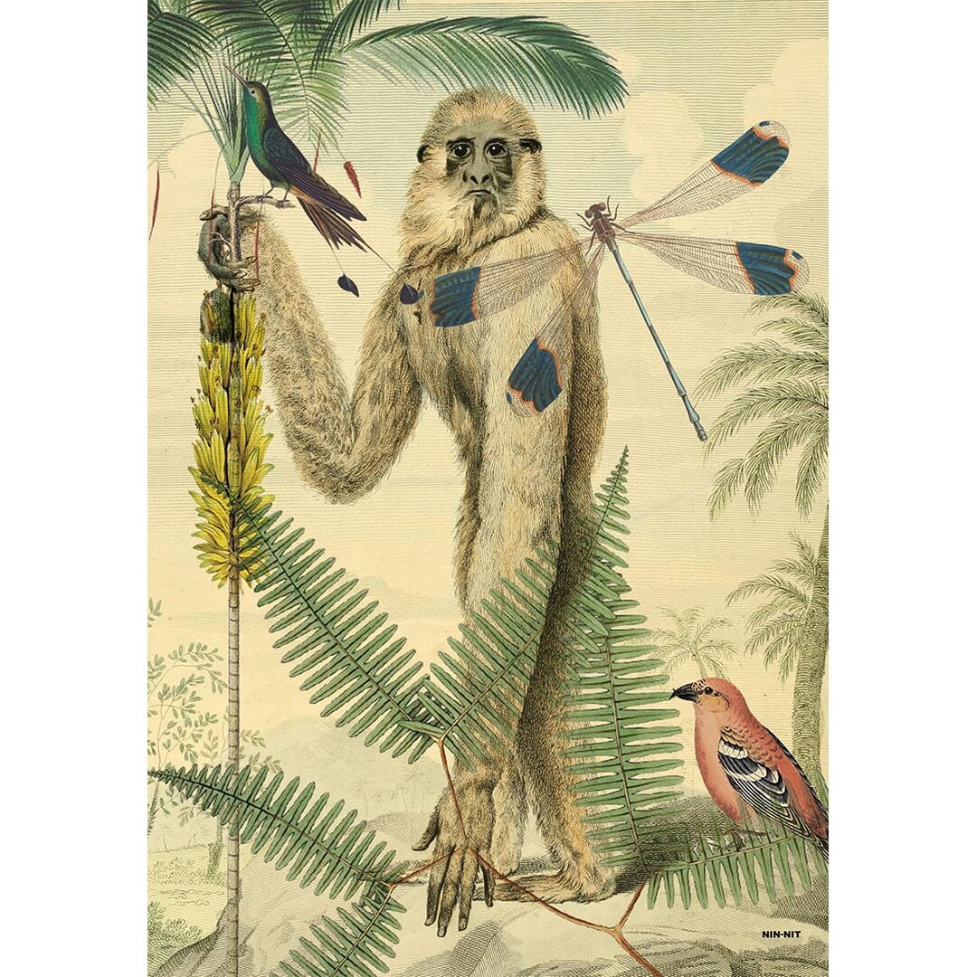 Wall-art Gibbon Aluminium Wall Decoration Wall Decoration - Etsy