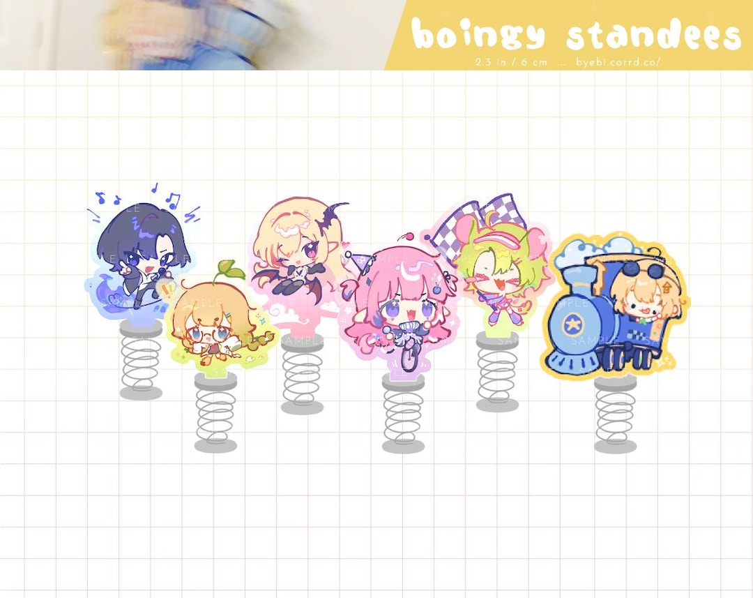 Indie Vtubers Spring Boingy Acrylic Standees - Etsy