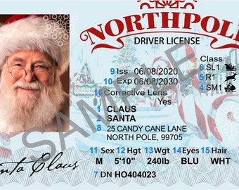 The Official Lost Santa Licence / Sleigh License / Pilot - Etsy