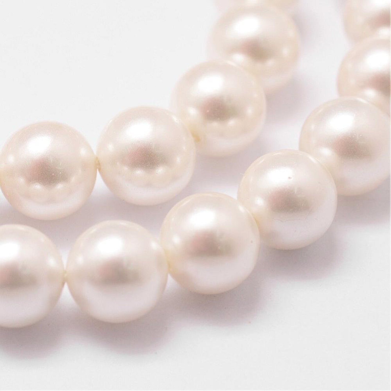 10pcs White Pearl Round Acrylic Beads 10mm DIY Jewelry Making - Etsy