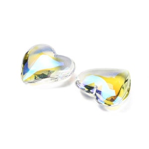 40mm Heart Glass Pendant – Large Glass Pendant for DIY Jewelry Making ...