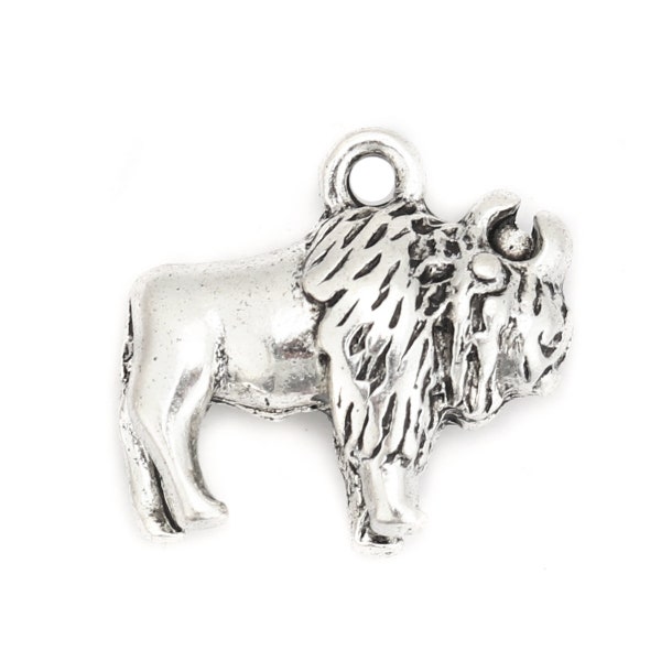 Bison Charm - Etsy