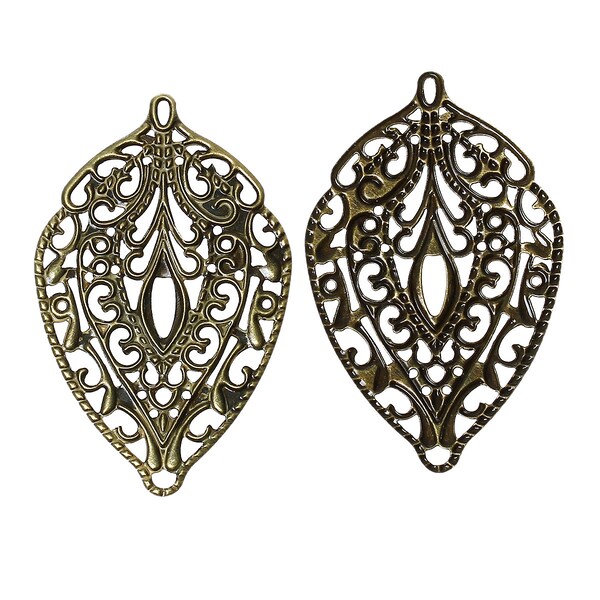 Bronze Tone Filigree - Etsy