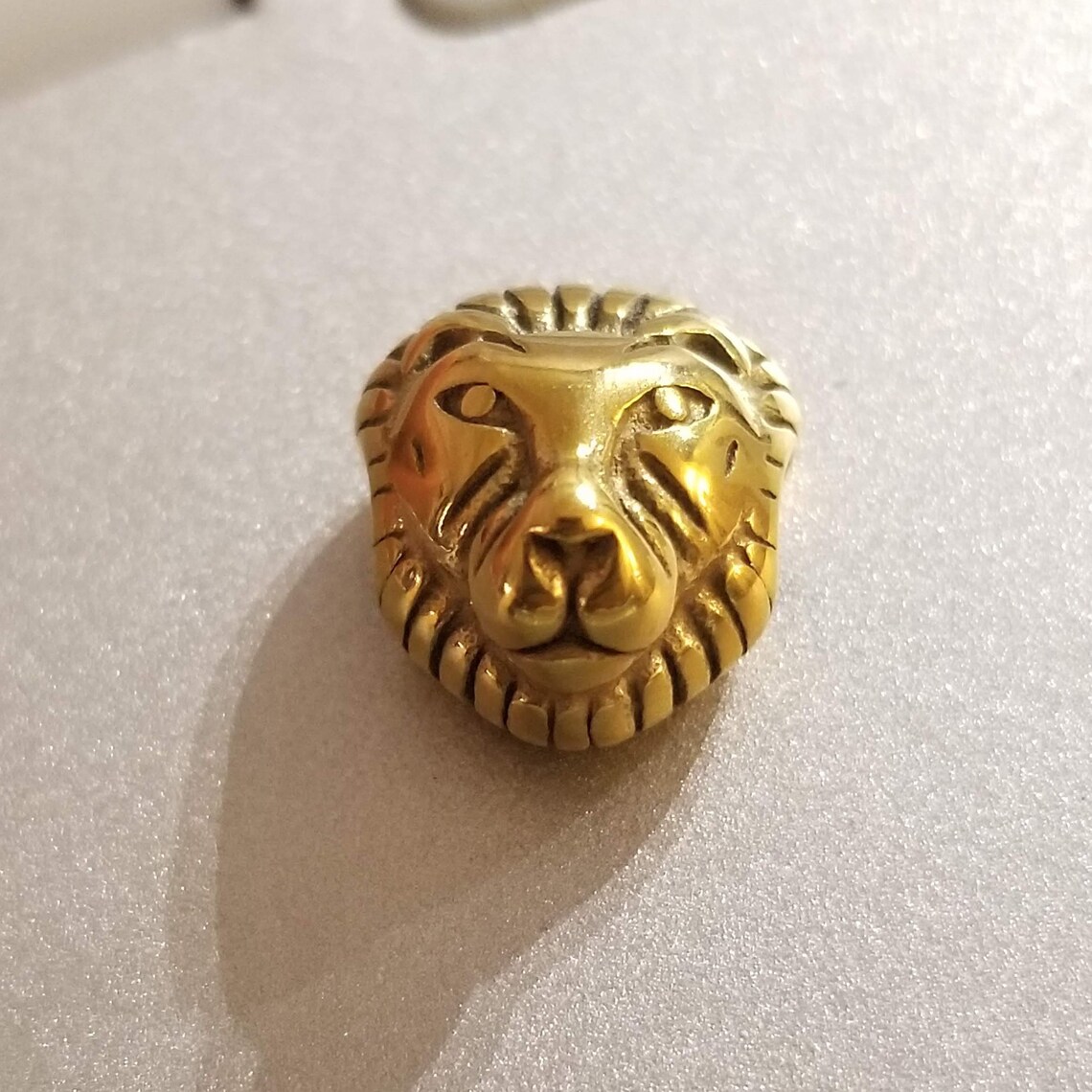 1pc Lion Head Stainless Steel Small Hole 8mm Lion Heads Animal | Etsy