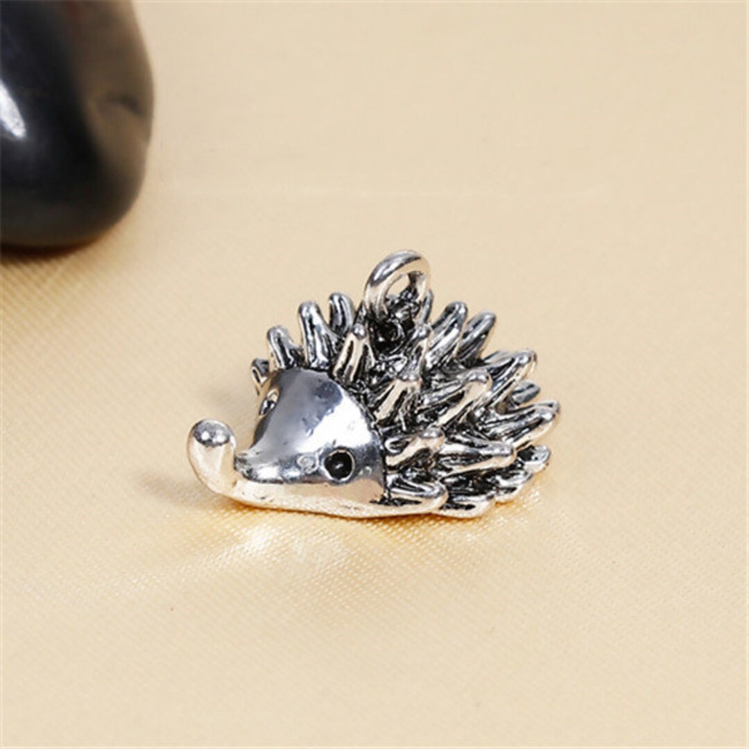 1–5pcs Hedgehog Charms | 3D Antique Silver Zinc Alloy | Woodland Animal ...