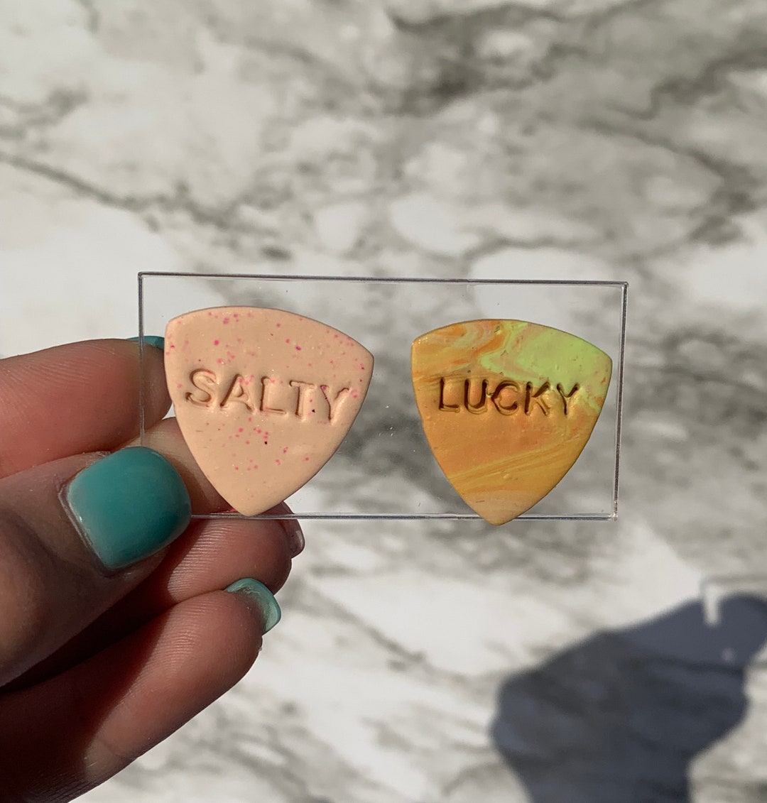 Salty Pin, Lucky Pin, Peachy Pink Sparkle, Orange Green Mix, Classic ...