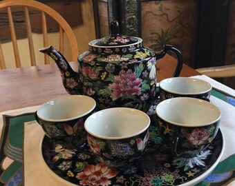 Porcelain tea set | Etsy