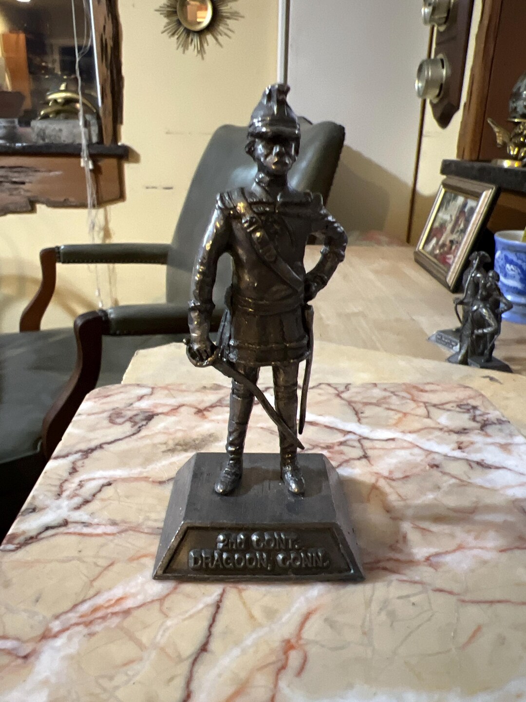 K/S Pewter Figurine American Revolution 2nd Cont. Dragoon Connecticut 4”T - Etsy