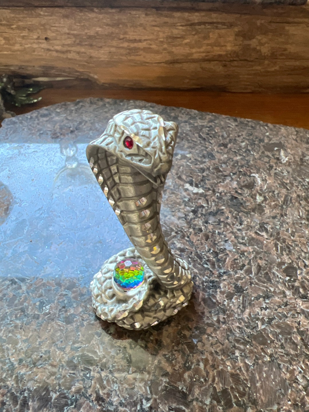 1989 Masteworks Fine Pewter Snake Cobra 2.5T X 1.3”W X 1”D Red Eyes - Etsy
