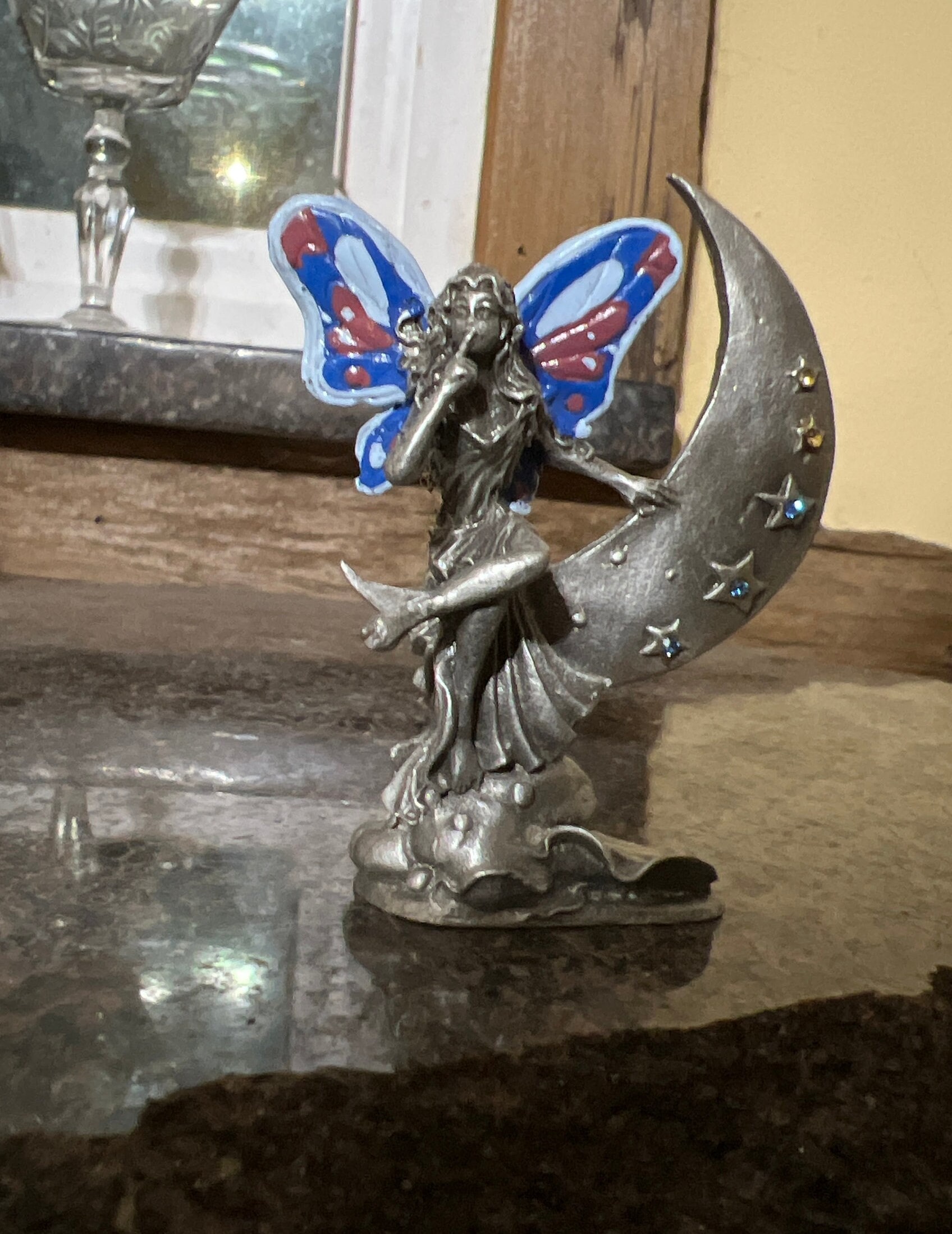 Pewter Fairy Statues