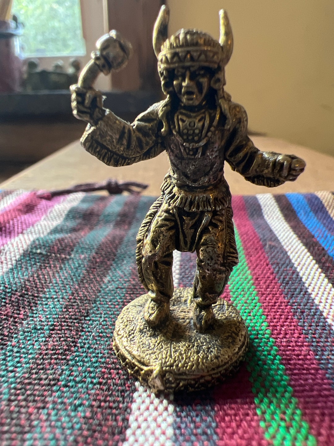 Gallo Pewter Miniature Native American Dancing USA 1-5/8T Gold Tone - Etsy