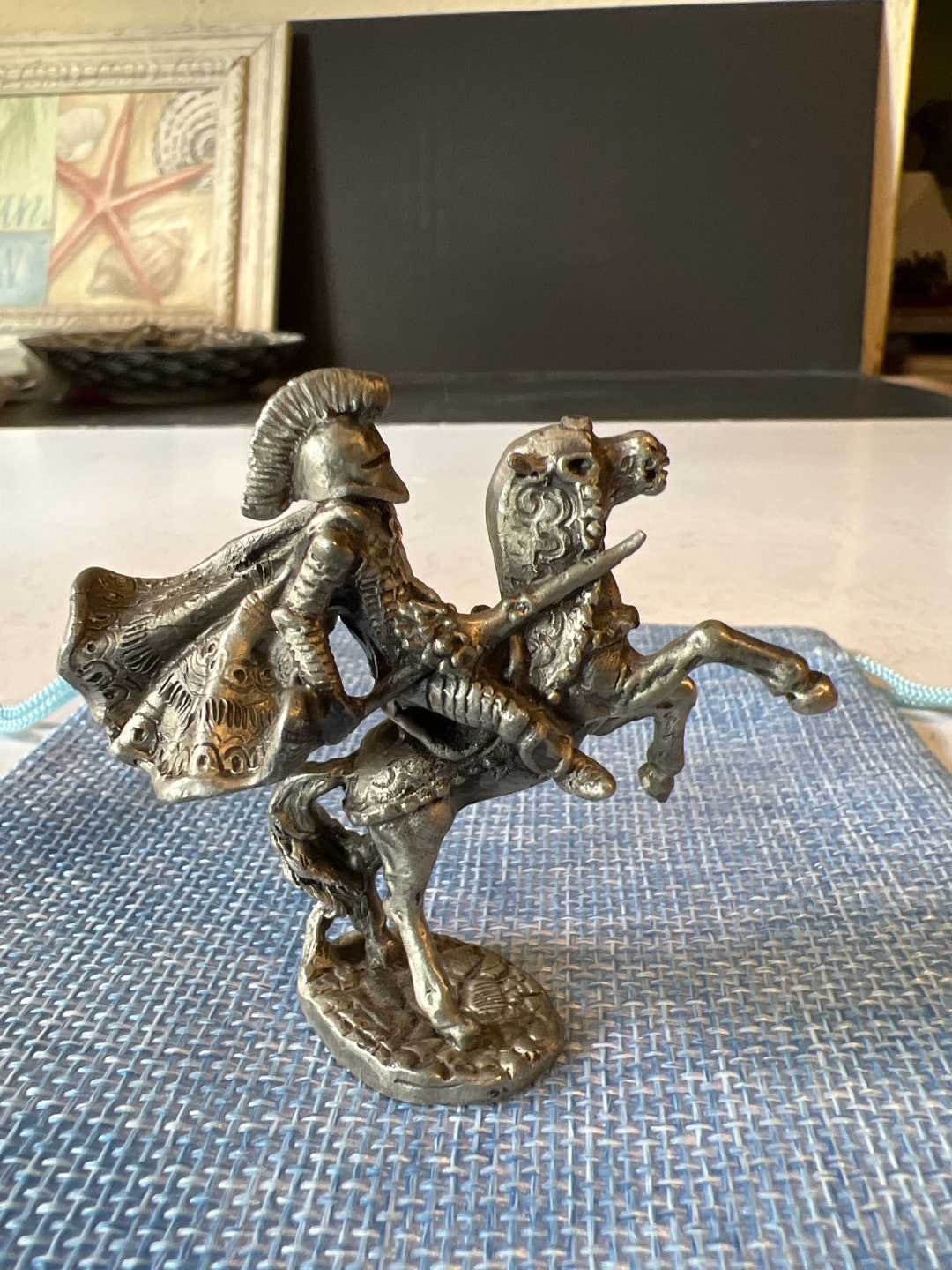 Armored Knight With Lance on a Rearing Horse Very Ornate by Nesbitt? 2 ...