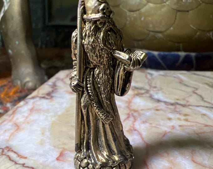 Gallo Pewter Chess Piece Bishop Wizard With Book Goldtone USA 2”T - Etsy