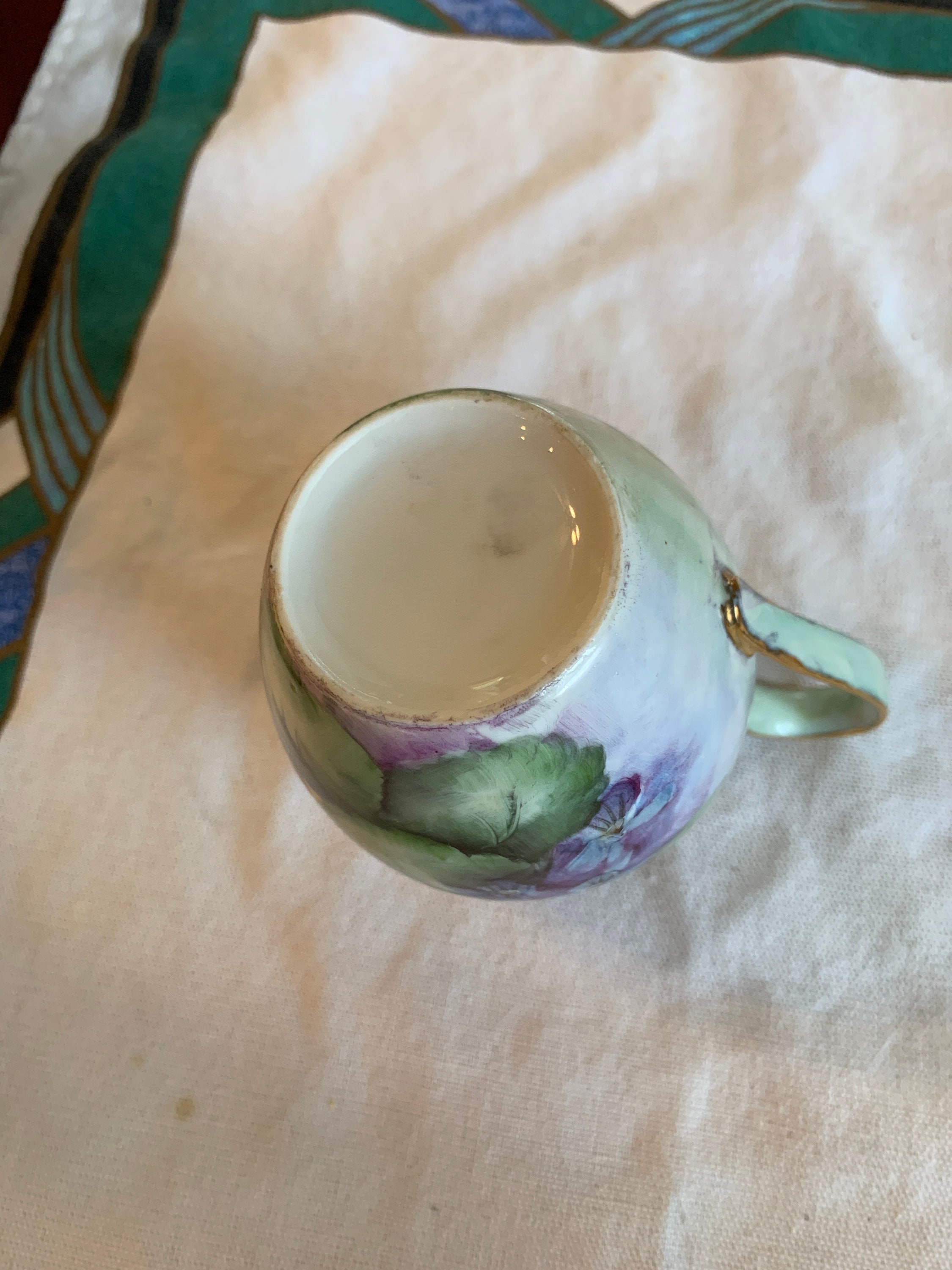 Crema pintada a mano de mediados de siglo | Etsy