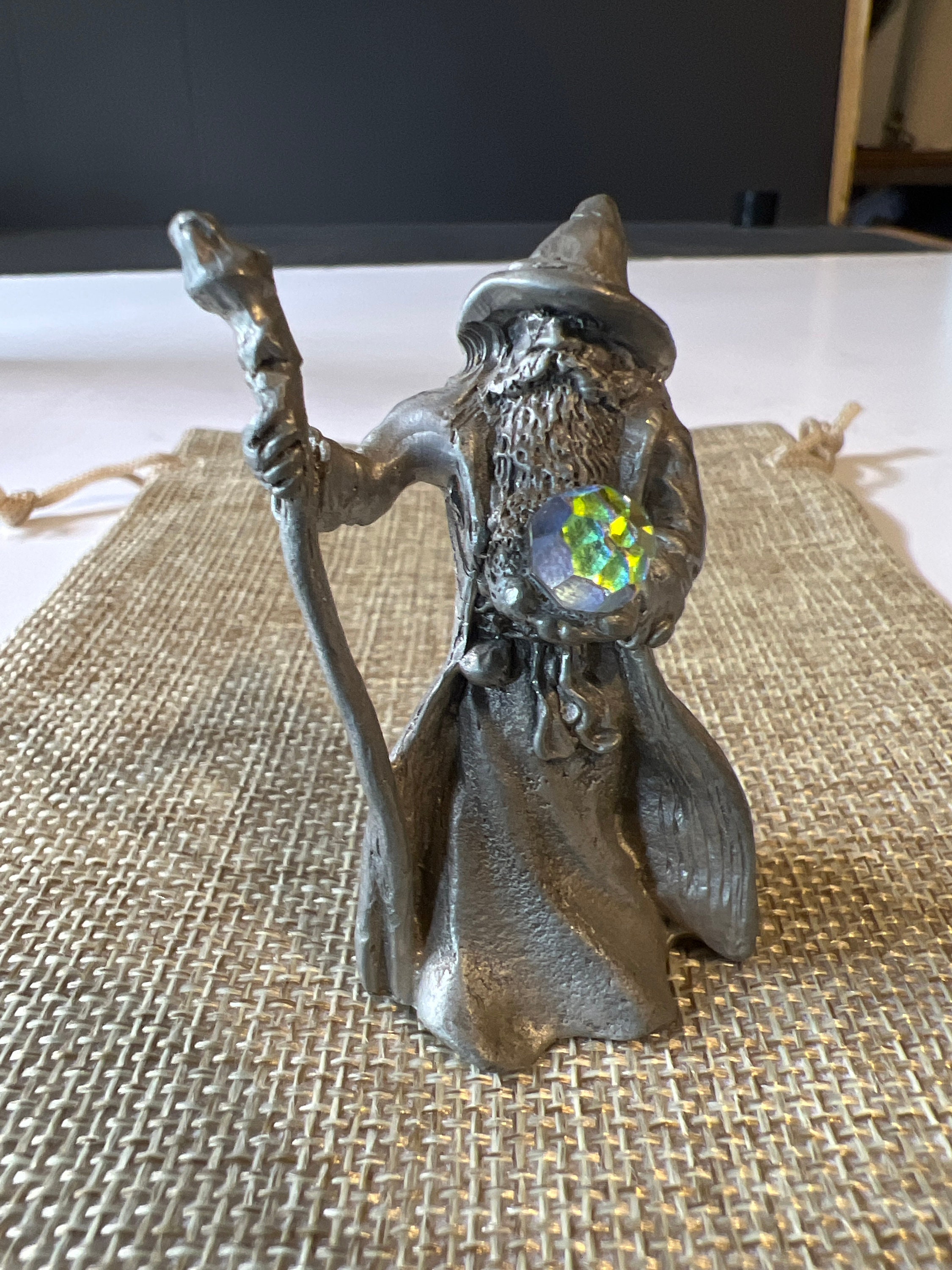 Wooden Staff With Crystal Ball