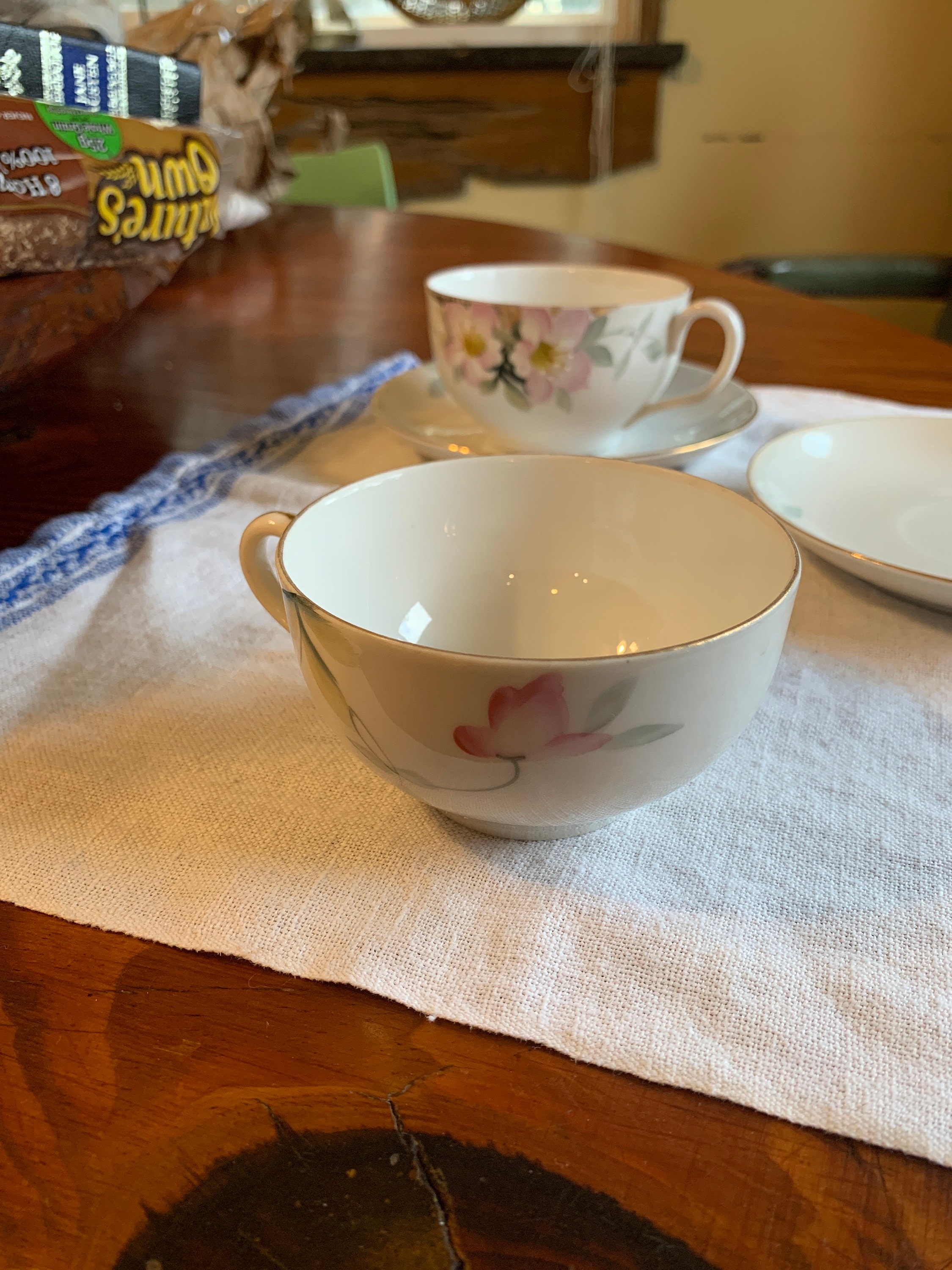 Set of Two Noritake Morimura AZALEA Pattern Cups and Saucers 7 - Etsy