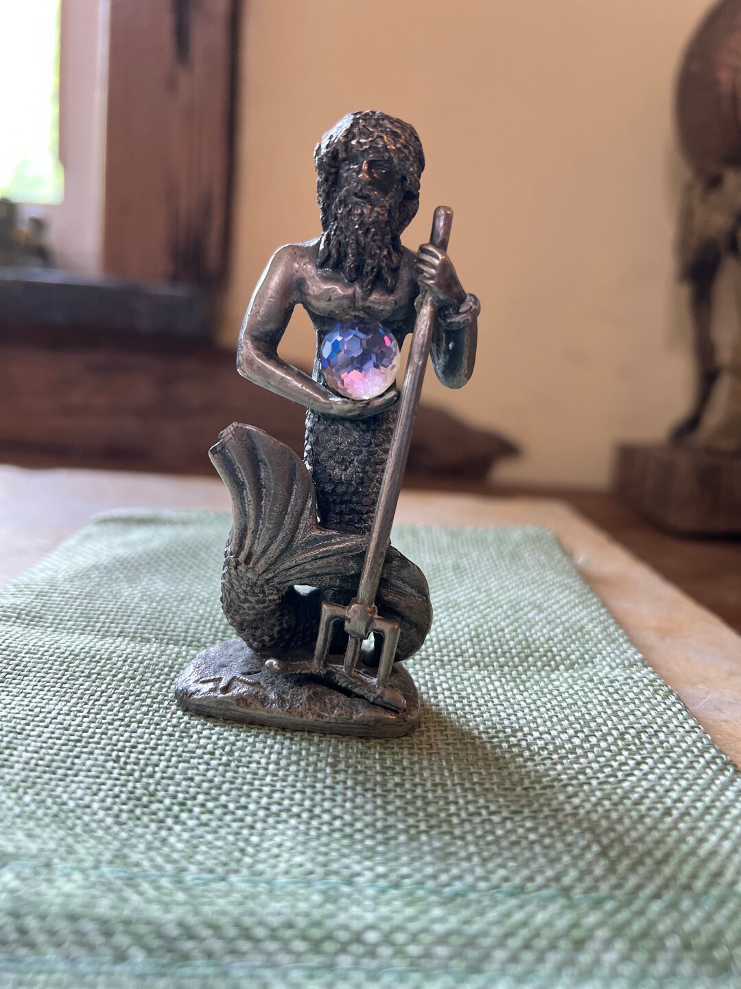 Pewter Figurine of One of the Sea Gods Triton Son of Poseidon (greek ...