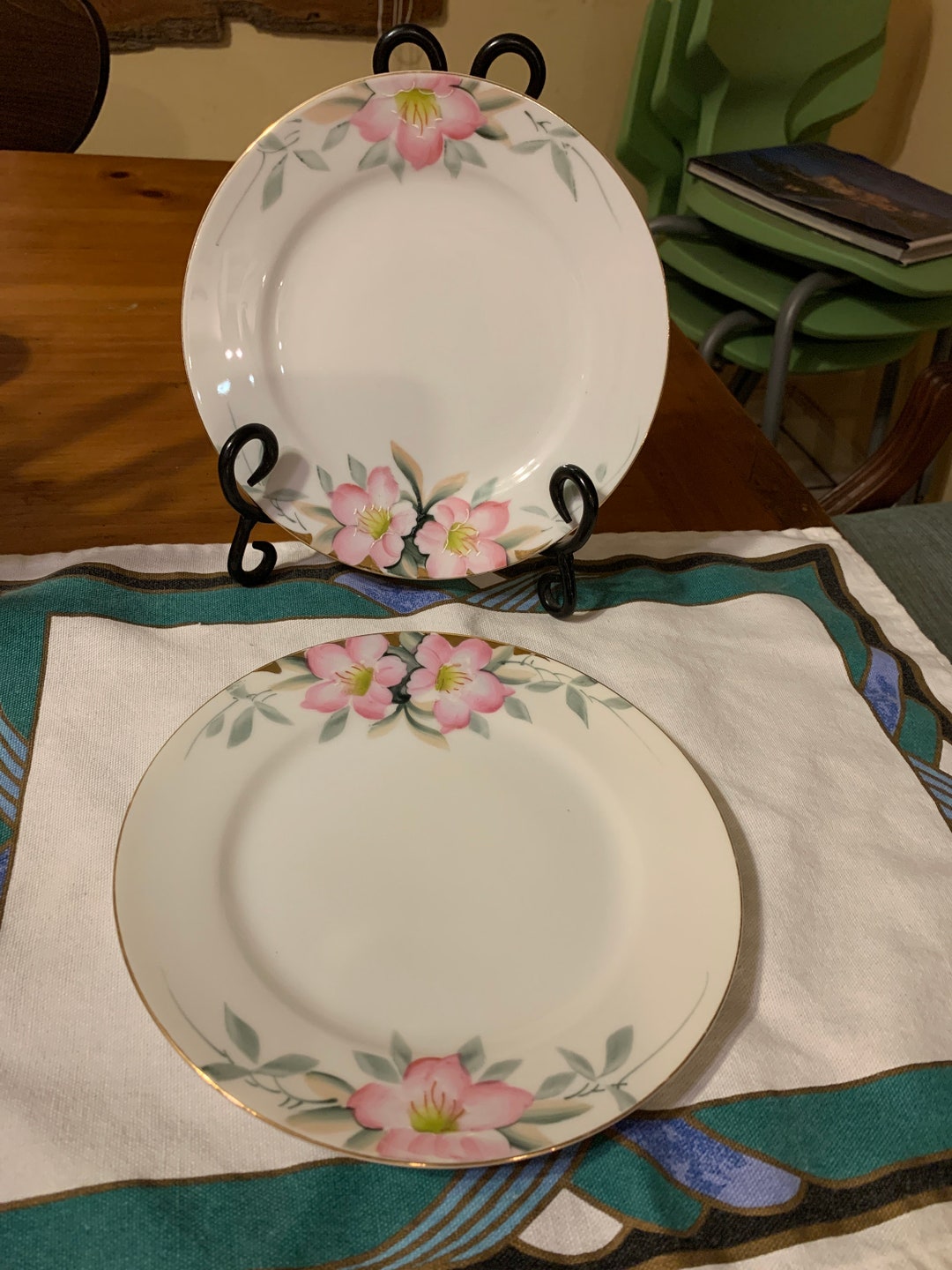 Set of Two Noritake Morimura AZALEA Pattern Salad Dessert Plates 7-3/4 ...