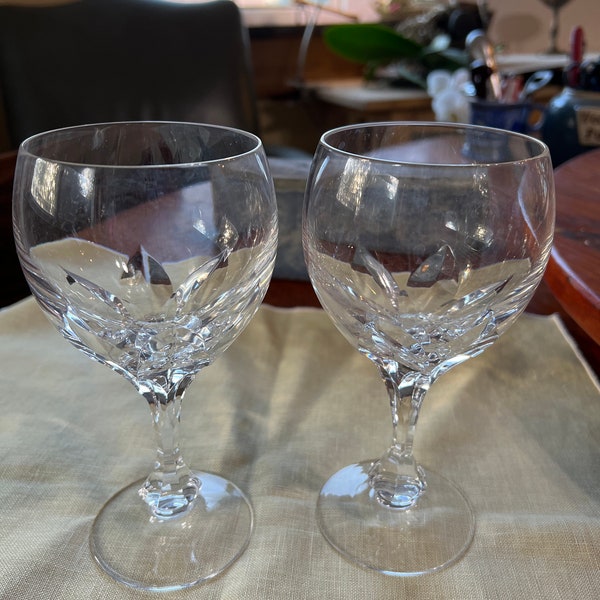 Crystal Wine Goblets - Etsy