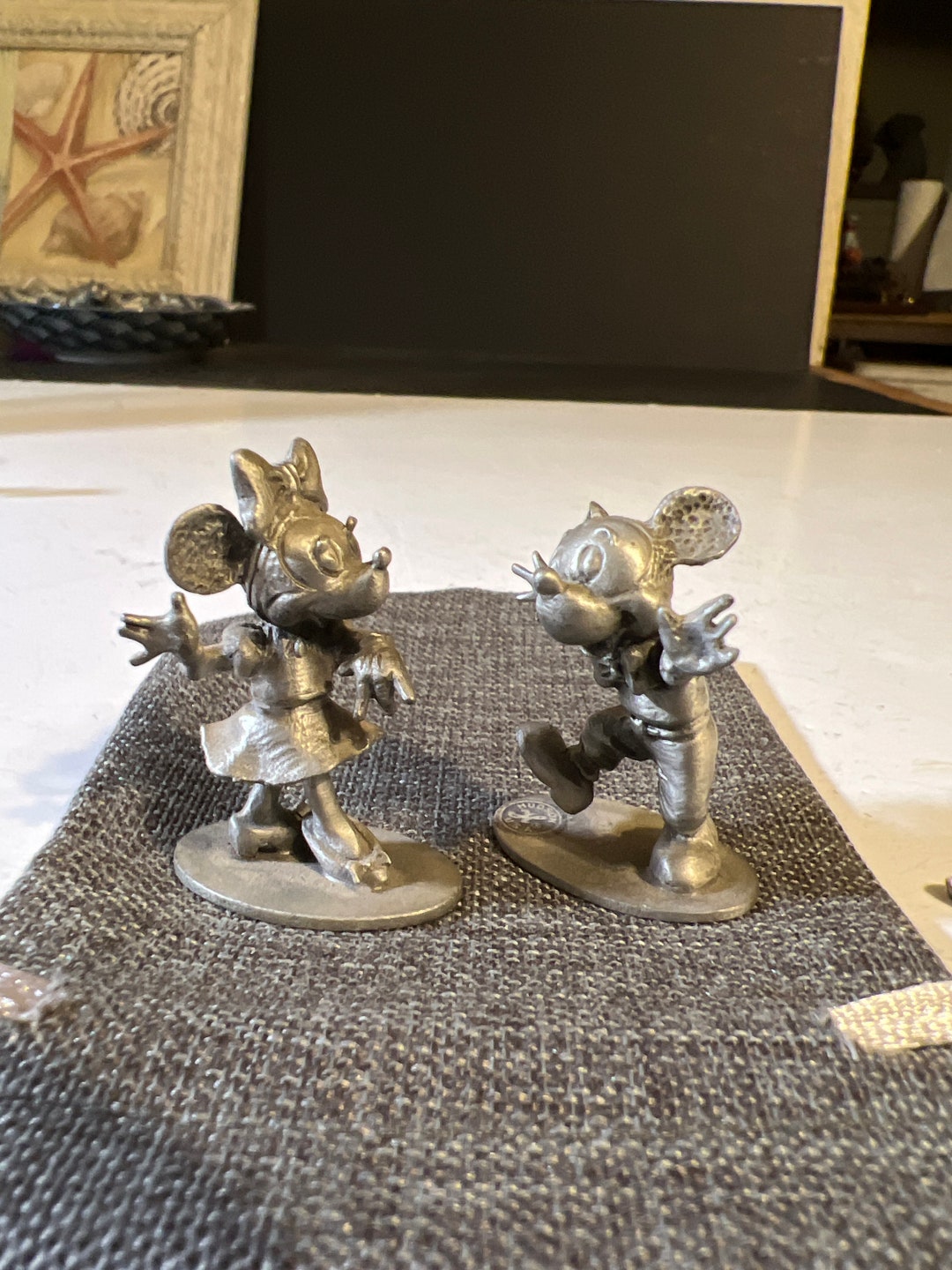 Minnie and Mickey Dancing Together 655 and 654 Hudson Pewter USA for ...
