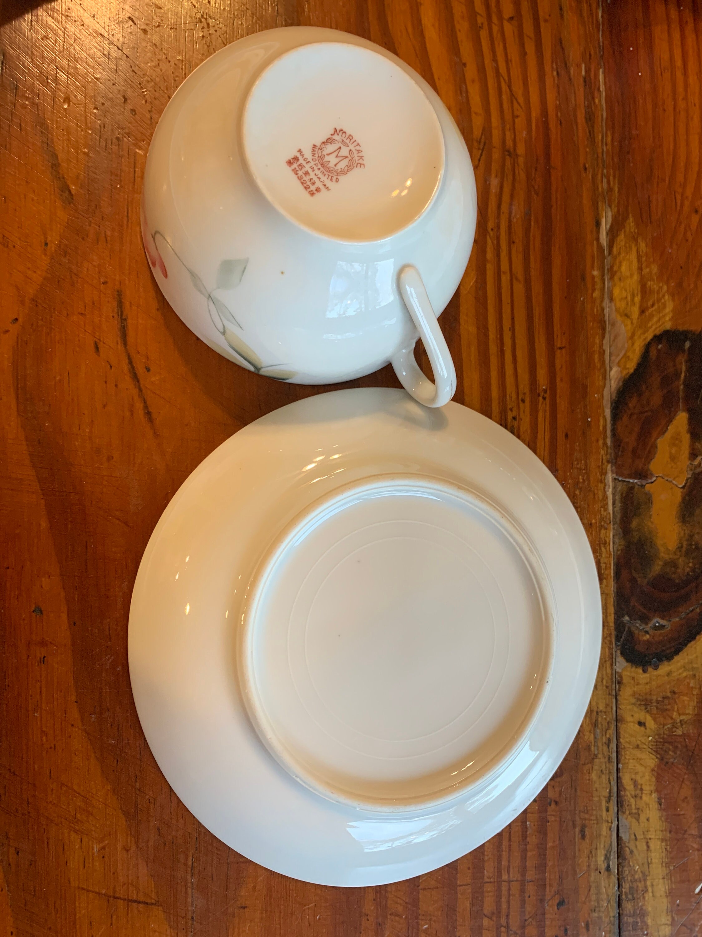 Set of Two Noritake Morimura AZALEA Pattern Cups and Saucers 7 - Etsy