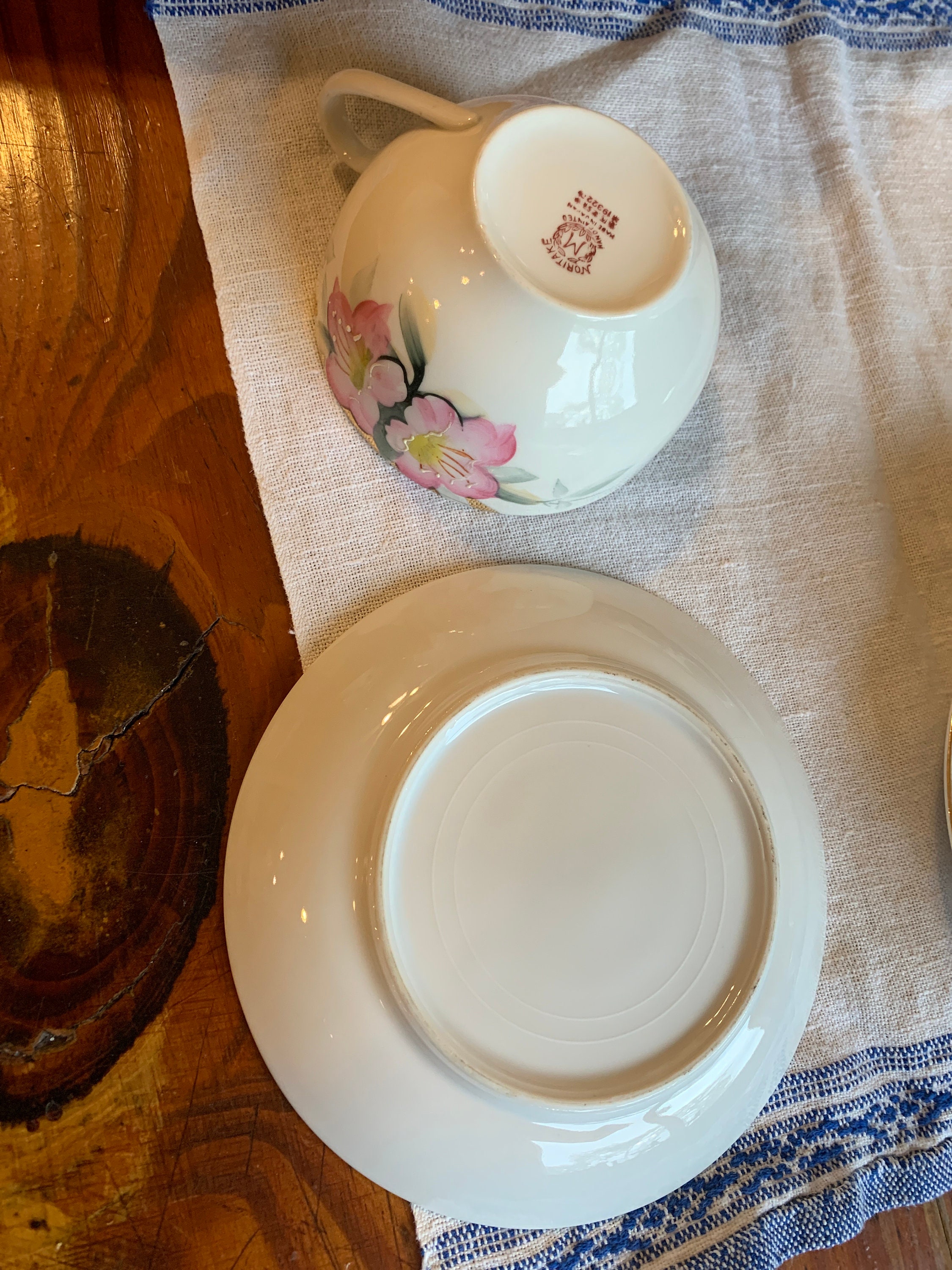 Set of Two Noritake Morimura AZALEA Pattern Cups and Saucers 7 - Etsy