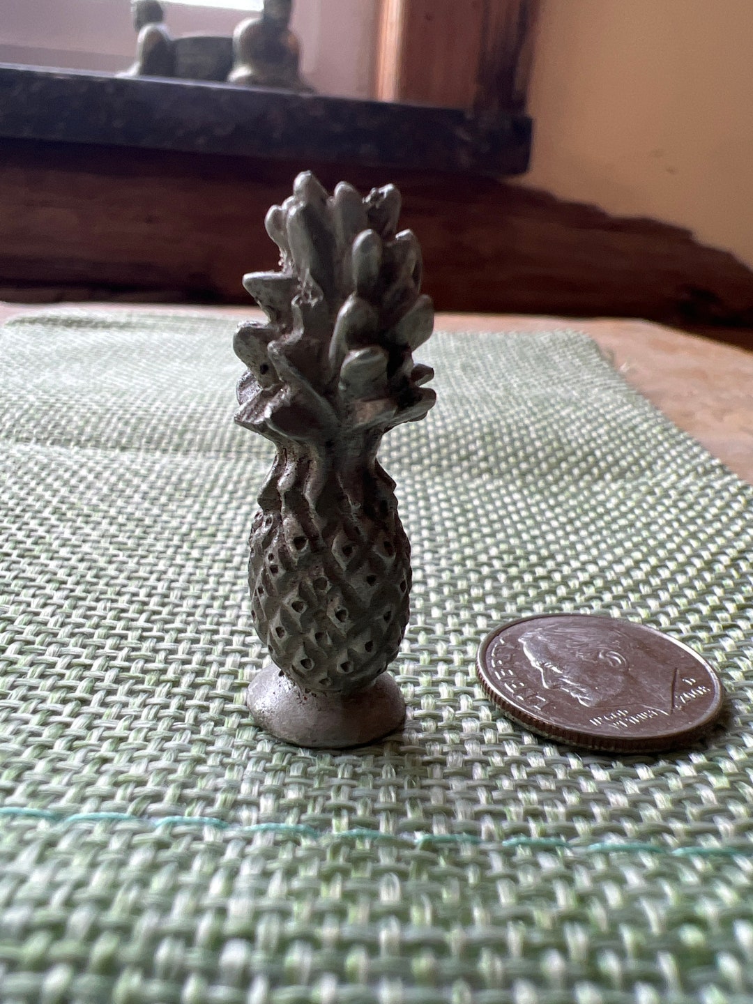 1983 Very Small Pewter GOOD LUCK Pineapple Figurine 1-1/2T Unsigned - Etsy