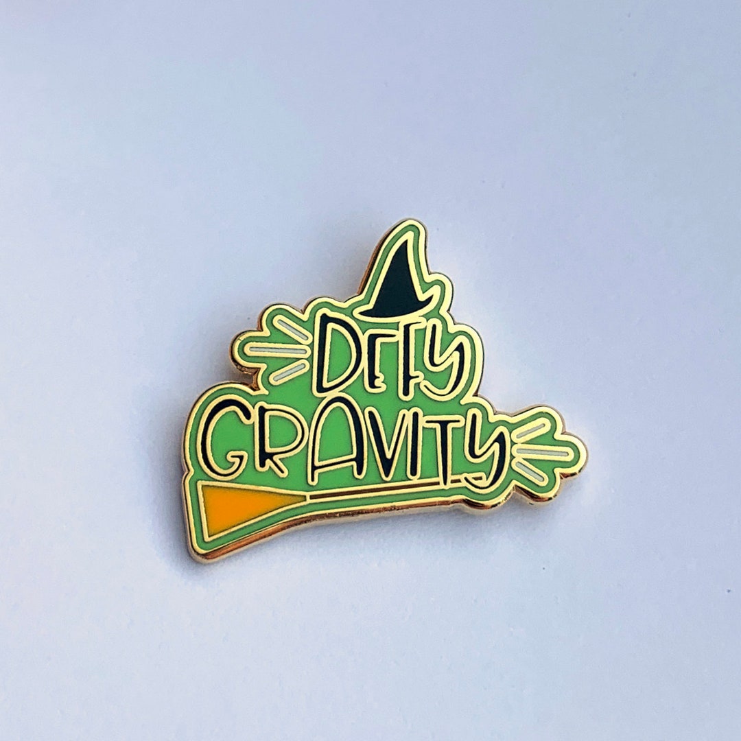 Wicked the Musical Elphaba Inspired Hard Enamel Pin - "defy Gravity ...