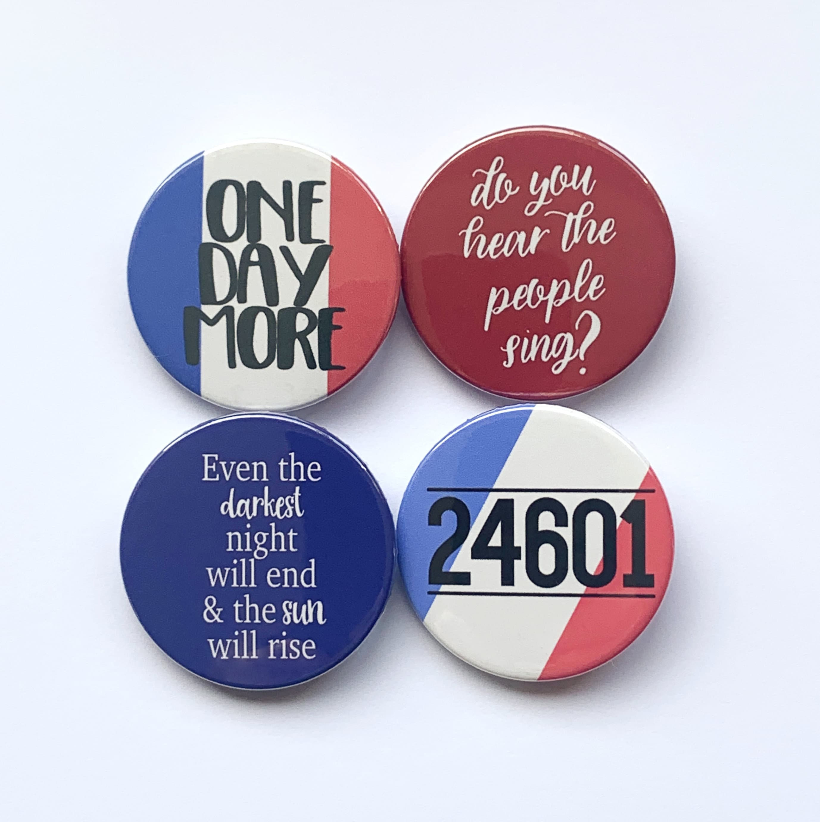 Les Miserables Musical Theatre Inspired Button/badge/pin or - Etsy