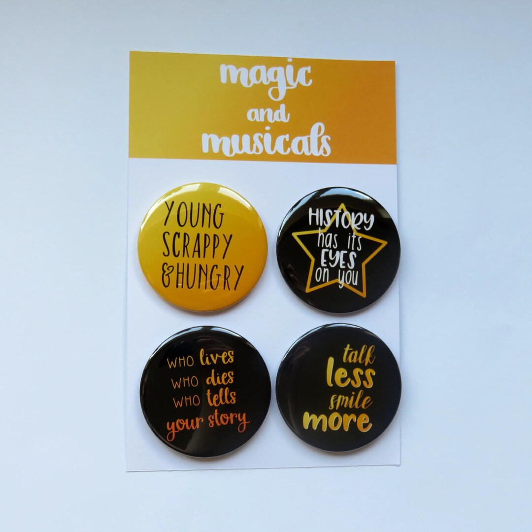 Hamilton the Musical Inspired Pin/button/badge or Magnet Bundle - #2 - Etsy