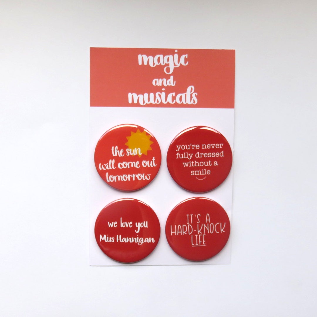 Annie! the Musical Inspired Pin/button/badge or Magnet Bundle - Etsy
