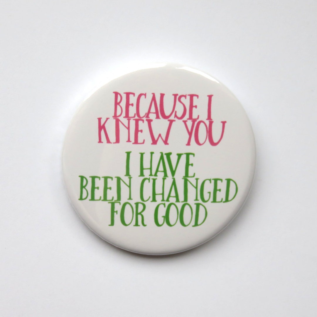 Wicked the Musical Inspired Pin/badge/button - "for Good" - Etsy
