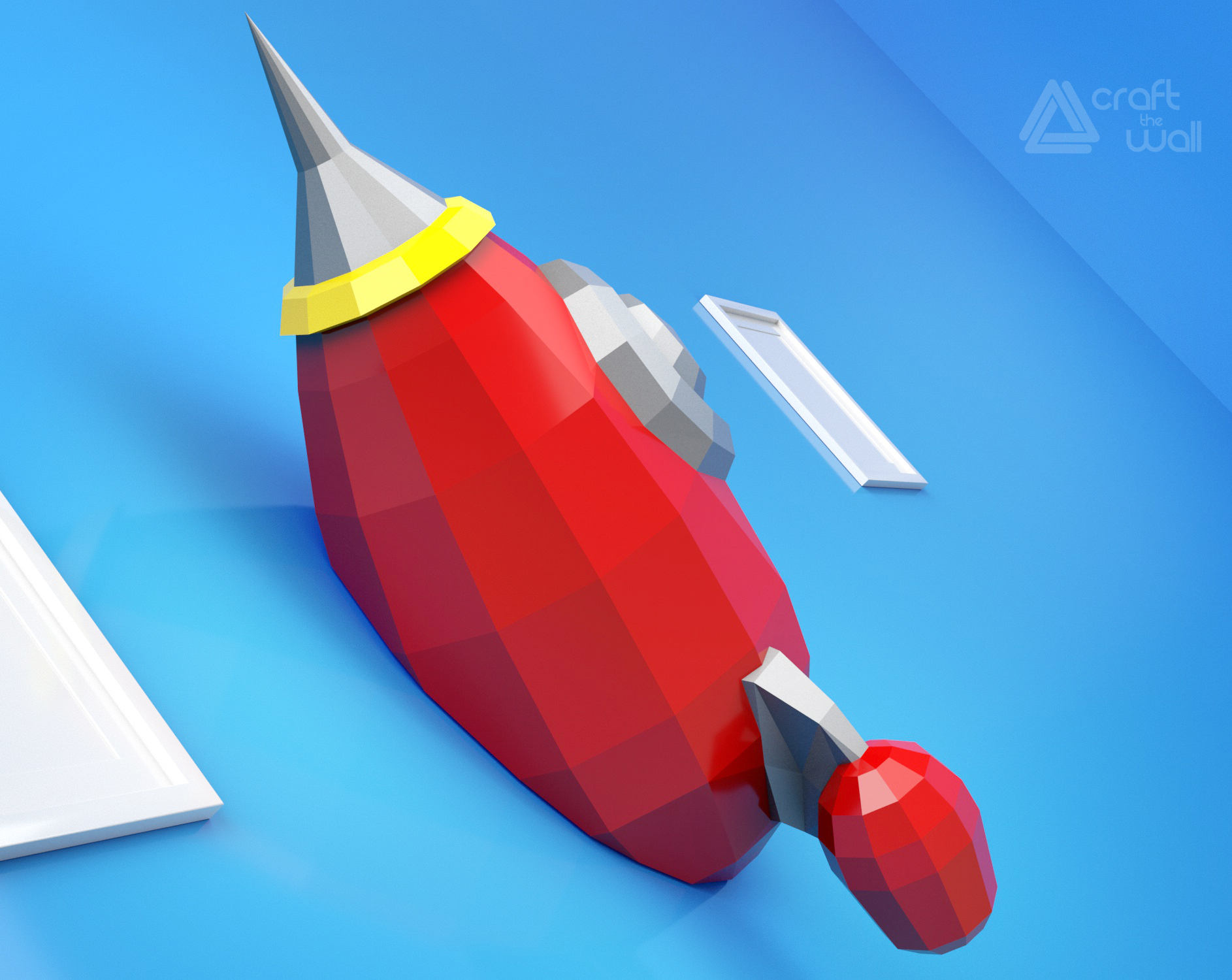 Rocket PAPERCRAFT PDF Papercraft Rocket Paper Model Rocket DIY - Etsy ...