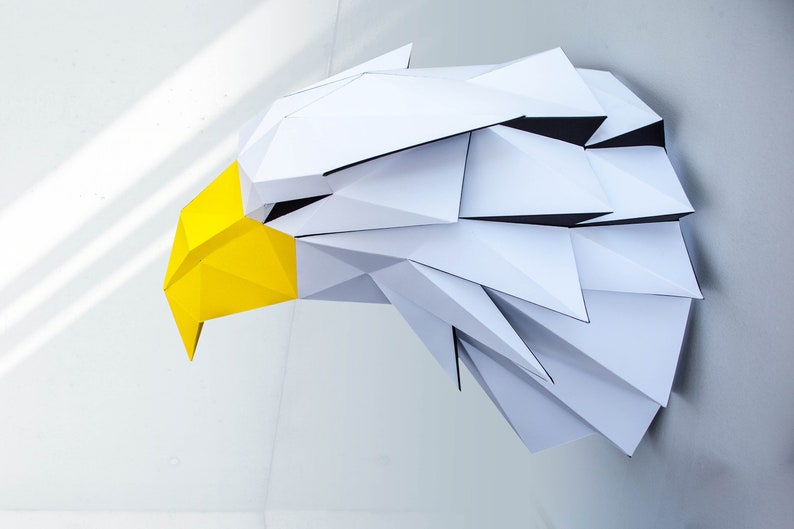 Papercraft Eagle Papercraft KIT Precut XL Version, Paper Model DIY ...