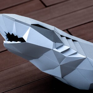 Shark PAPERCRAFT KIT Papercraft Shark Paper Model Shark DIY Papercraft ...
