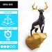 Papercraft Deer PAPERCRAFT KIT Deer Paper Model Deer DIY Papercraft ...