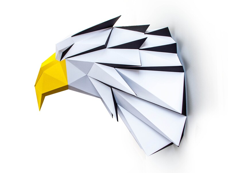 XL Papercraft Royal Eagle KIT, sculpture en origami 3D low poly - Etsy ...