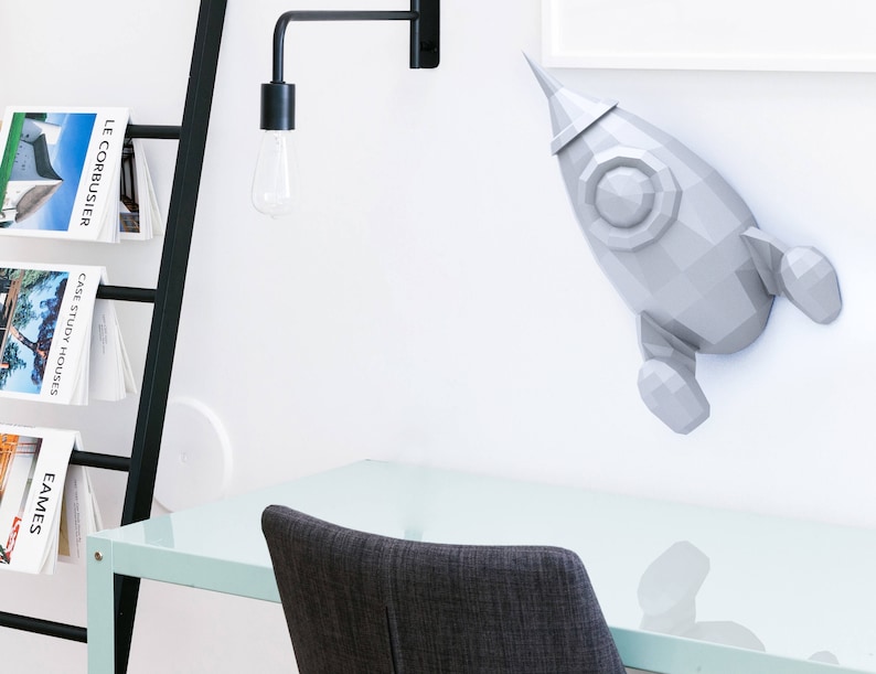 Rocket PAPERCRAFT KIT Papercraft Rocket Paper Model Rocket DIY - Etsy